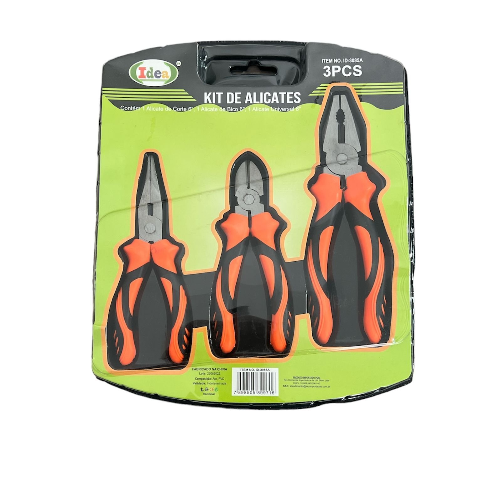 KIT DE ALICATES - BICO, CORTE E UNIVERSAL | MadeiraMadeira