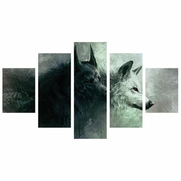 Quadro De Lobos 160X80 | MadeiraMadeira