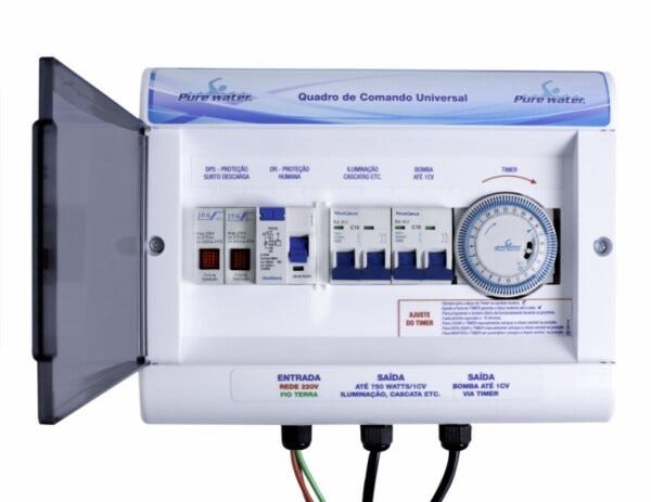 Quadro De Comando Para Automatização De Piscina Pure Water | MadeiraMadeira