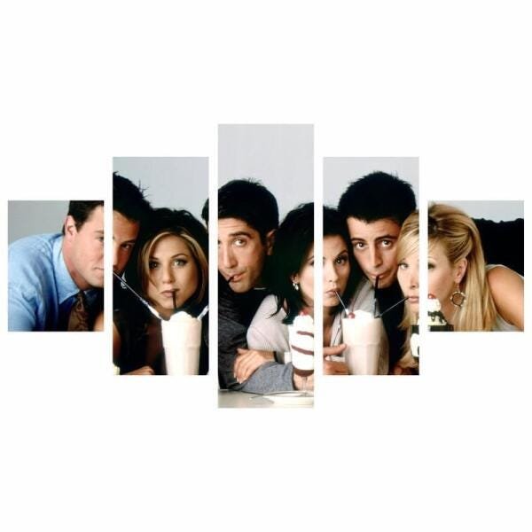 Quadro Serie Friends Para Decorar 114X65 | MadeiraMadeira
