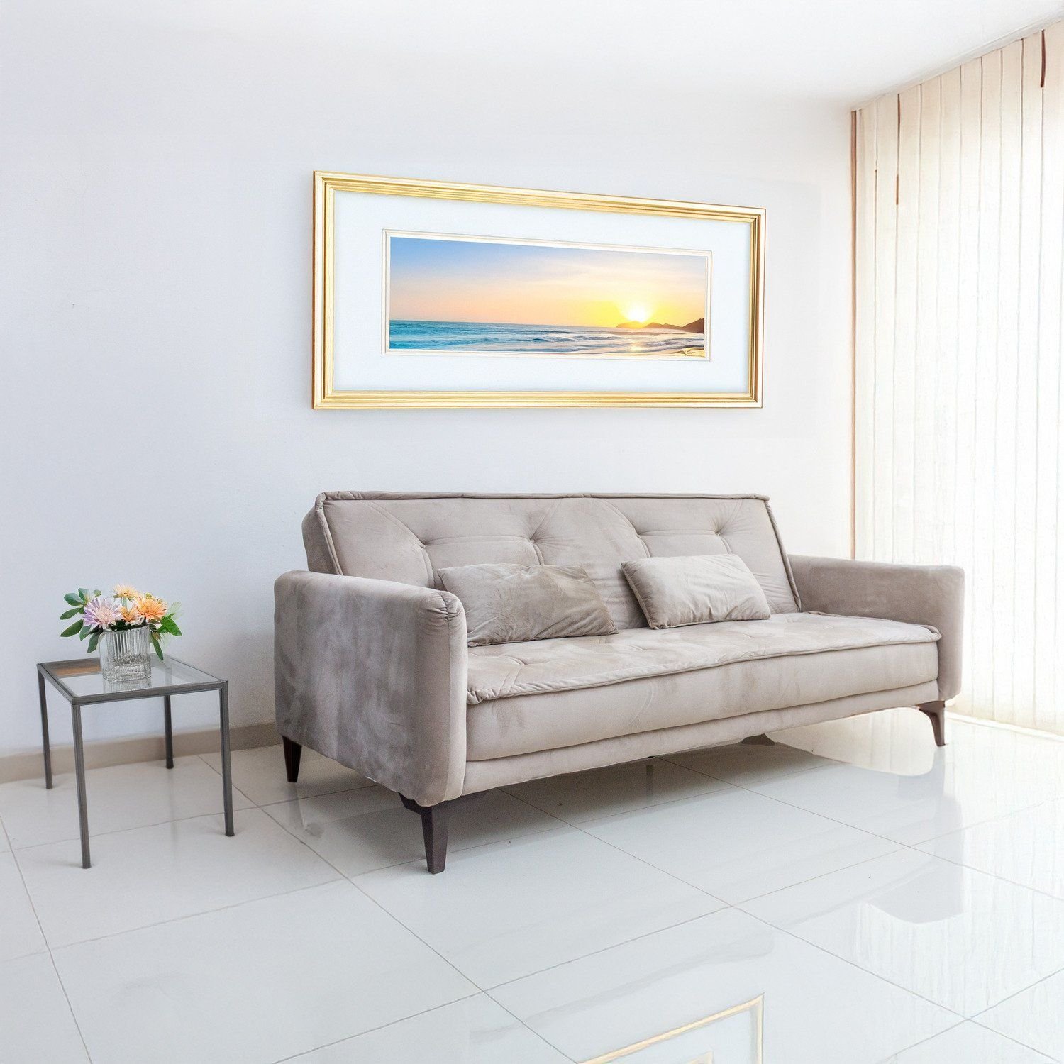 Sofá Cama para Sala de Estar 3 Lugares 206 Cm | MadeiraMadeira