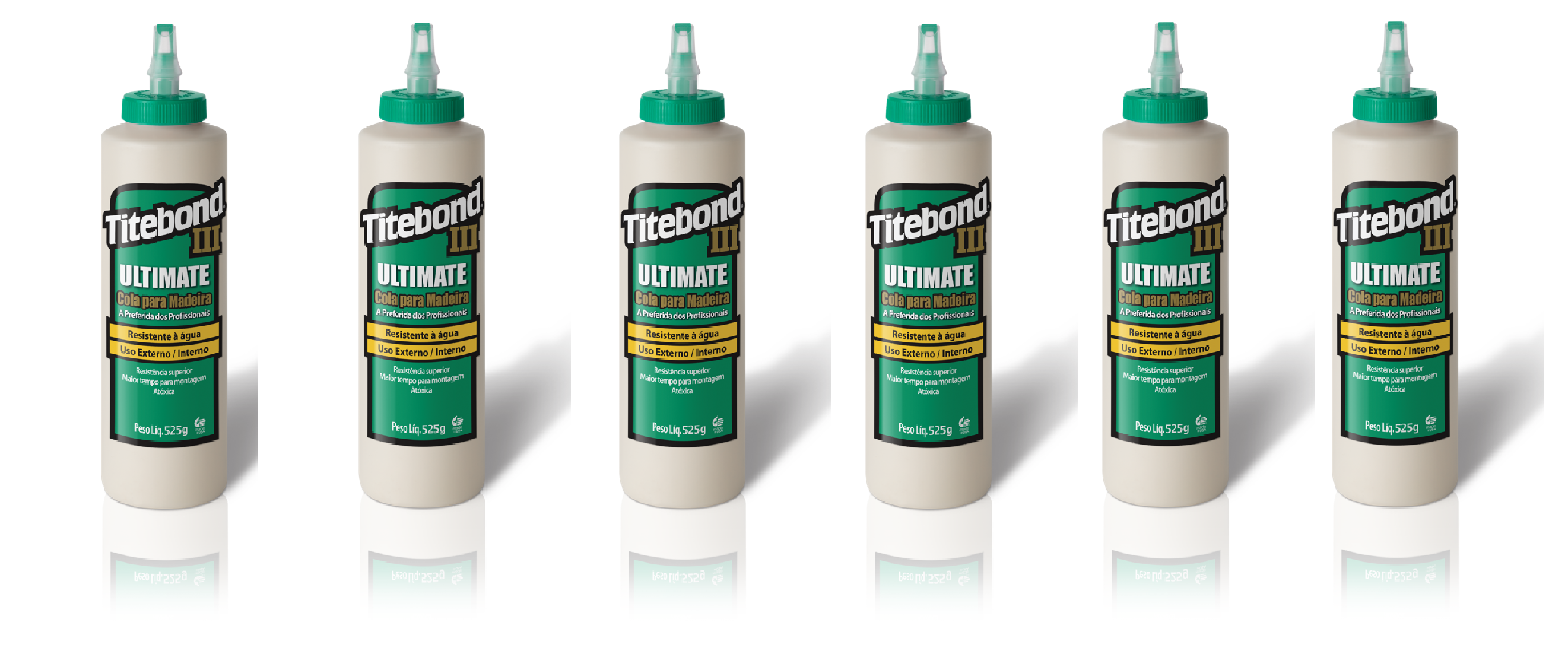 KIT 6 COLA MADEIRA PRO TITEBOND 3 ULTIMATE WOOD GLUE 516G | MadeiraMadeira