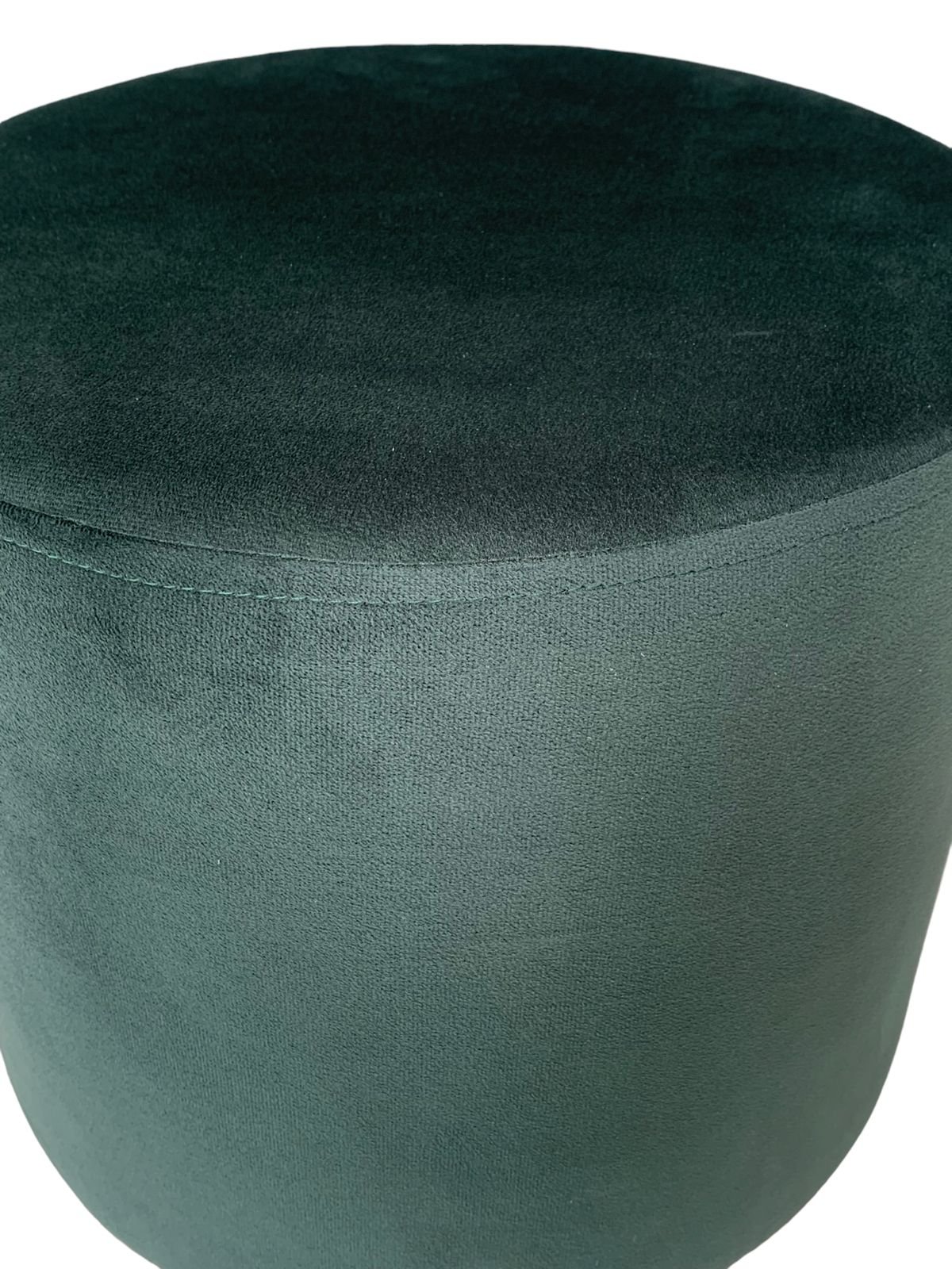 Puff redondo saturno veludo verde | MadeiraMadeira