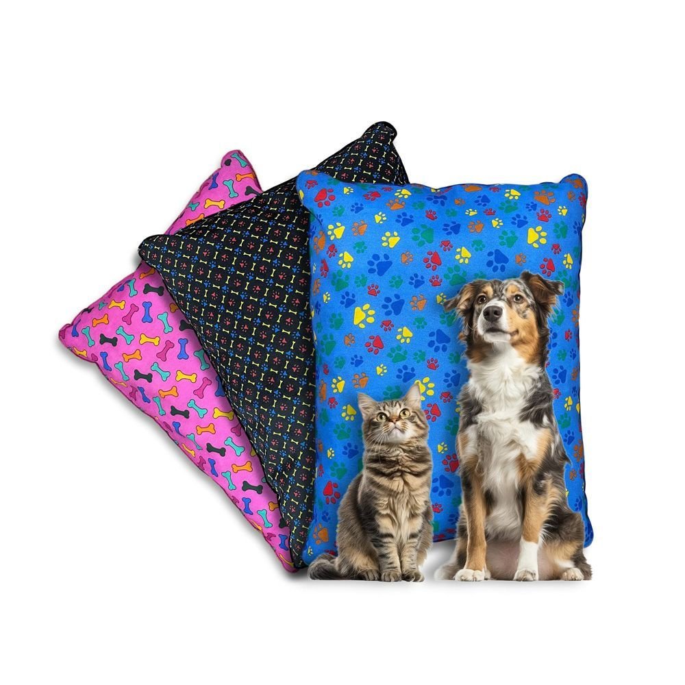 Puff Pet Conforto Cães e Gatos 70x50cm - Azul | MadeiraMadeira
