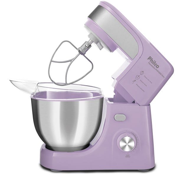 Batedeira Planetária Philco PHP500 Turbo Inox Purple 11 velocidades 500W 220V | MadeiraMadeira
