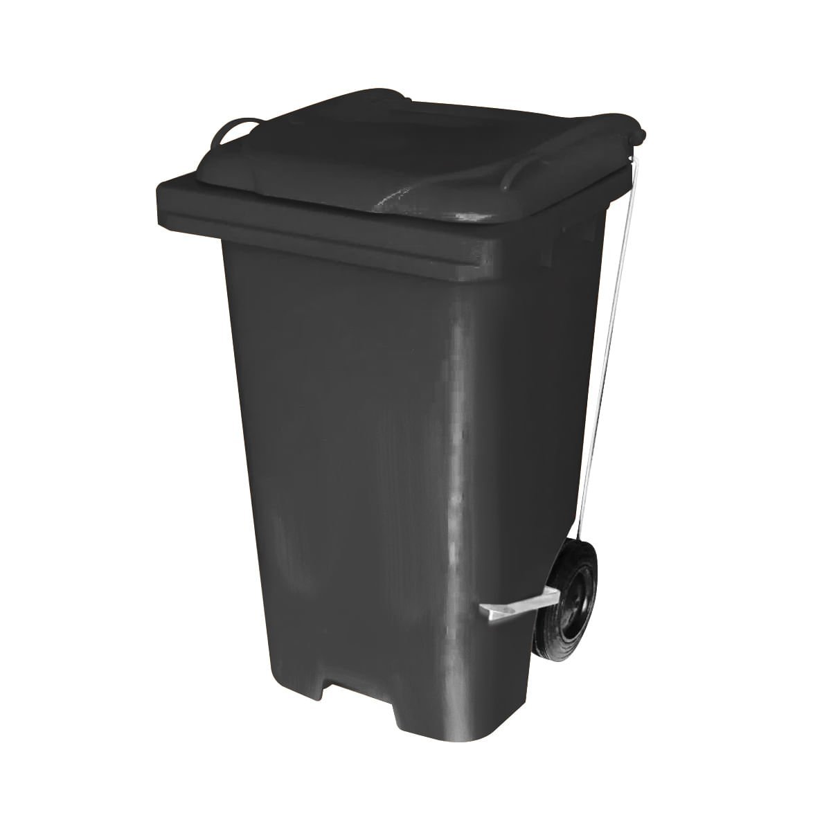 Lixeira Container Preta com Pedal e Roda 240 Litros JSN LIXEIRA ...