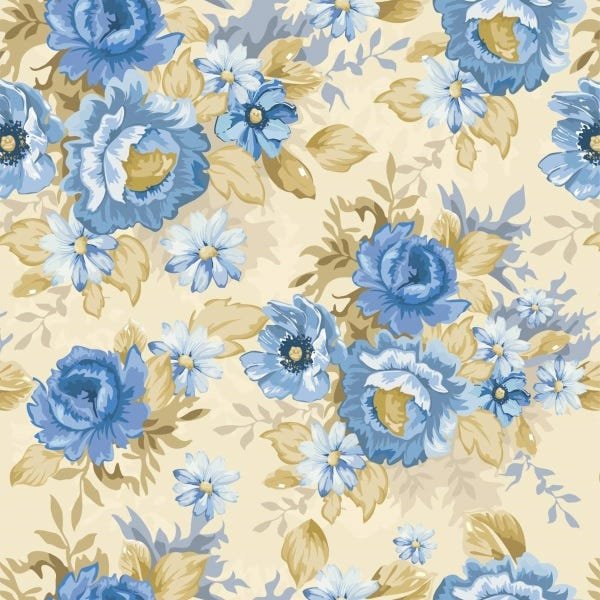 Papel De Parede Adesivo Lavável Azulzinha 6m | MadeiraMadeira
