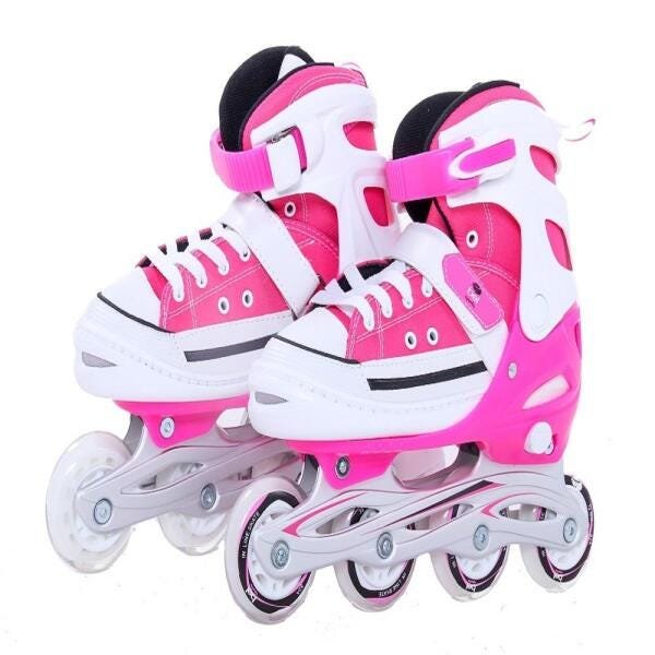 Patins Bel Sports All Style Street Rollers - P - Rosa | MadeiraMadeira