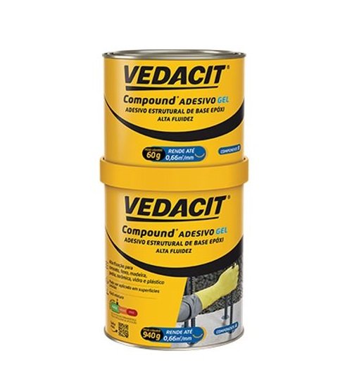 Compound Adesivo Gel 1Kg Vedacit | MadeiraMadeira