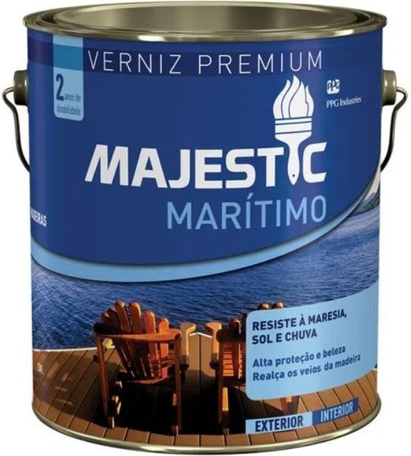 Verniz Marítimo Brilho Incolor 3,6 Litros | MadeiraMadeira