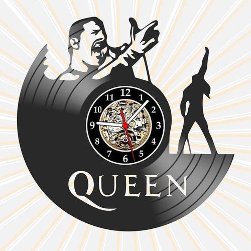 Relógio Parede Queen Fredie Bandas Rock Classico Disco Vinil ...