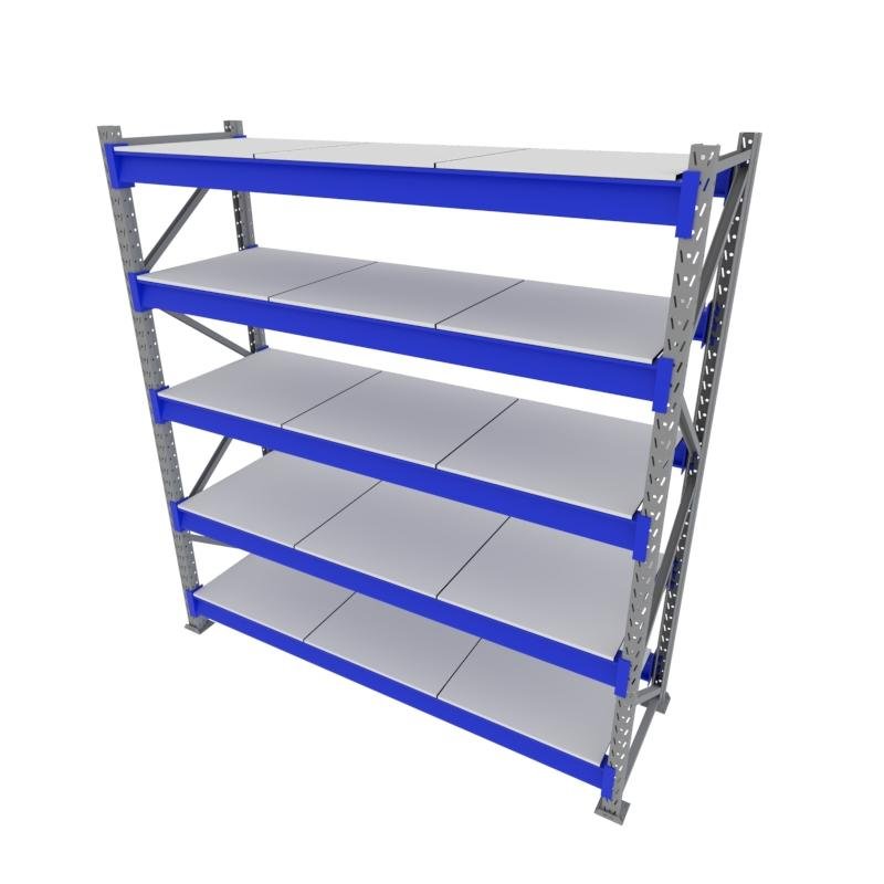 Expositor 1 mini porta pallet 250 kg 180x200x60 (CxLxP) cinza com azul ...