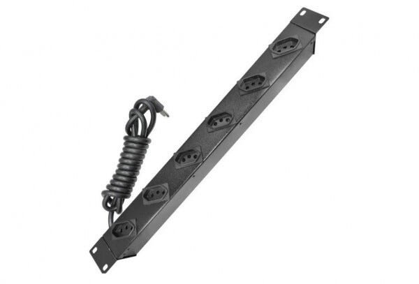Régua Calha PDU 6 Tomadas Padrão NBR 14136 de 20A. Modelo 19 Polegadas ...