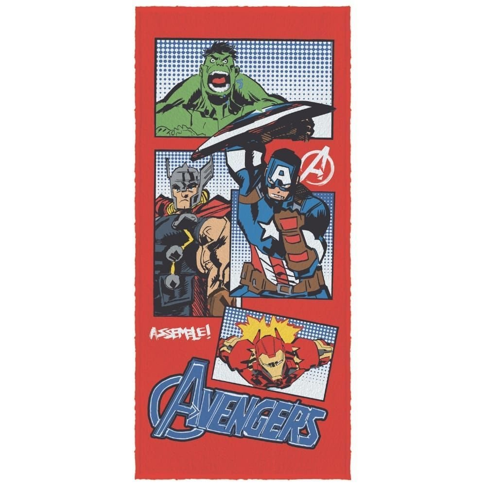 Toalha de Banho Infantil Vingadores Felpuda Algodão Praia Piscina ...
