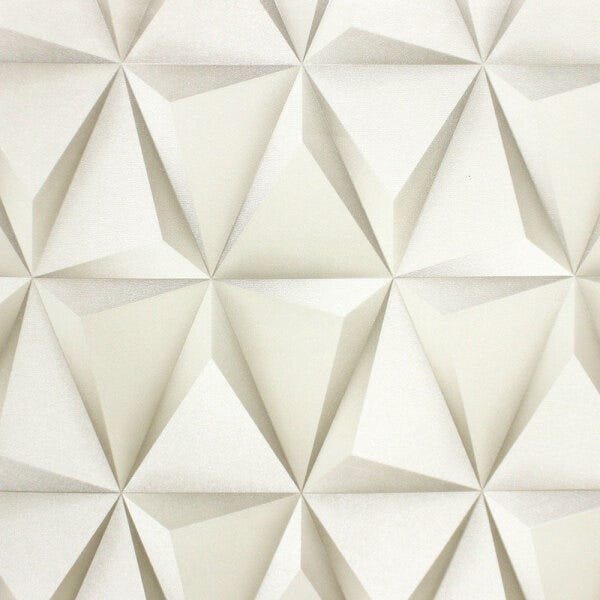 Papel de Parede 3D Geométrico Bege Claro - Império Lord II - 360101 ...