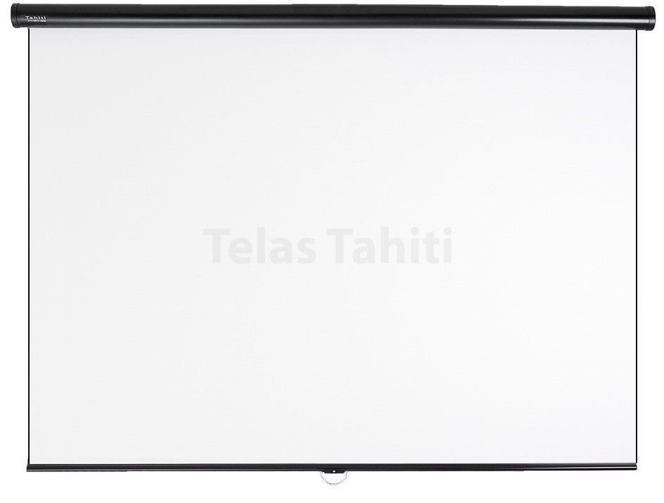 Tela de Projeção Retrátil Standard Tahiti 1:1 QD 78 Polegadas 1,40 m x ...