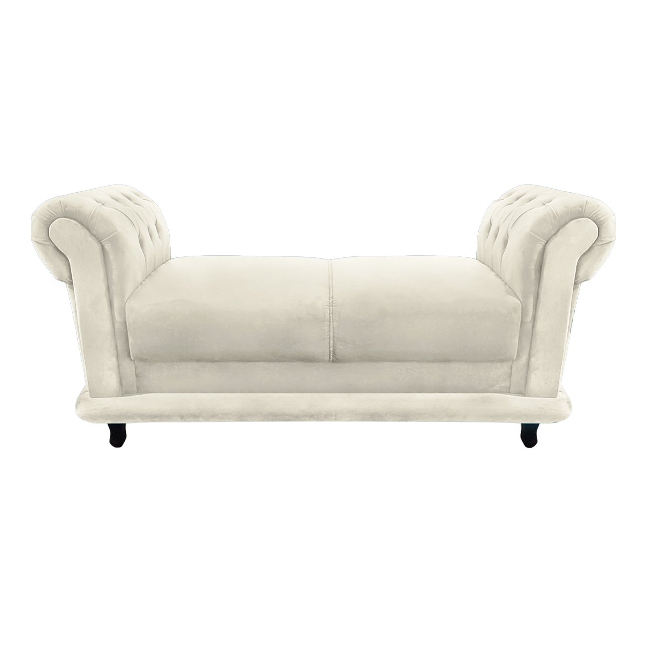 Recamier Roma 140cm Suede Bege - AM Interiores | MadeiraMadeira