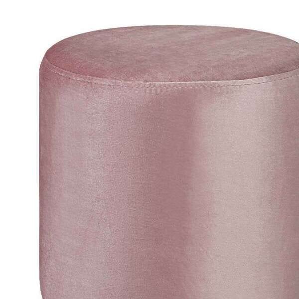 Puff Rolha Rosa com Base de Aço - Daf | MadeiraMadeira