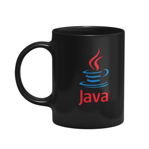 Caneca Dev Linguagem Java - Preta | MadeiraMadeira
