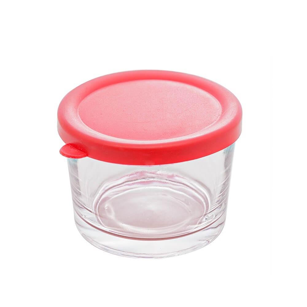 Potes de Vidro Coloridos com Tampa 3 peças - Lyor | MadeiraMadeira