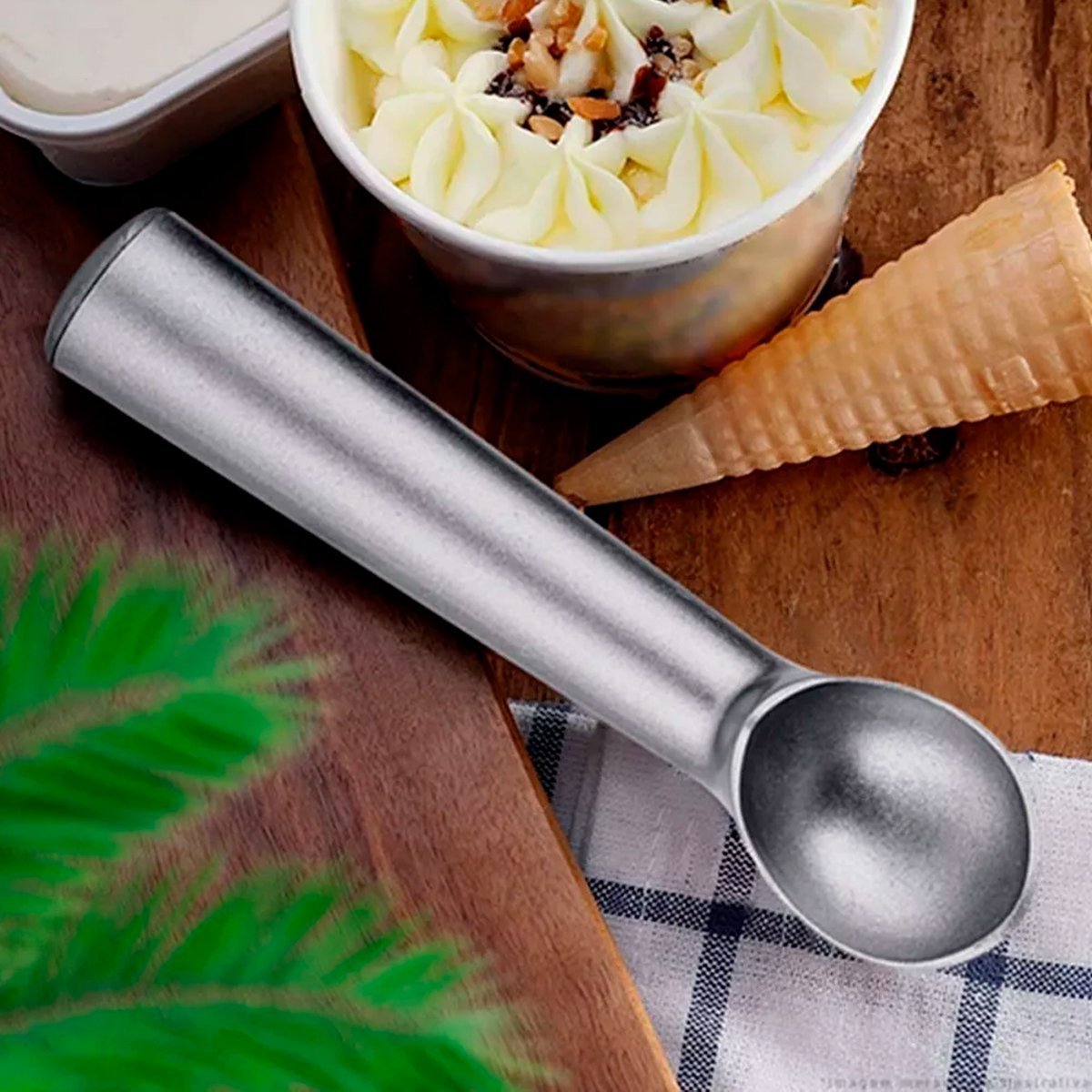 Colher de Sorvete de Metal Kehome Profissional para Servir | MadeiraMadeira
