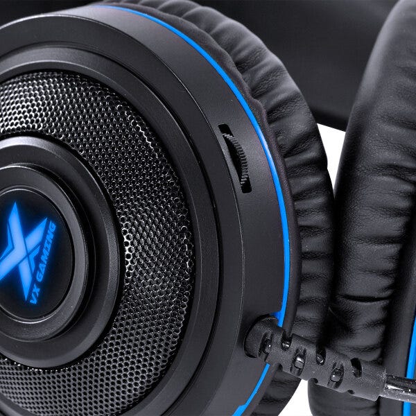 Headset Gamer Vx Gaming Lugh LED Azul USB com Microfone Flexivel ...