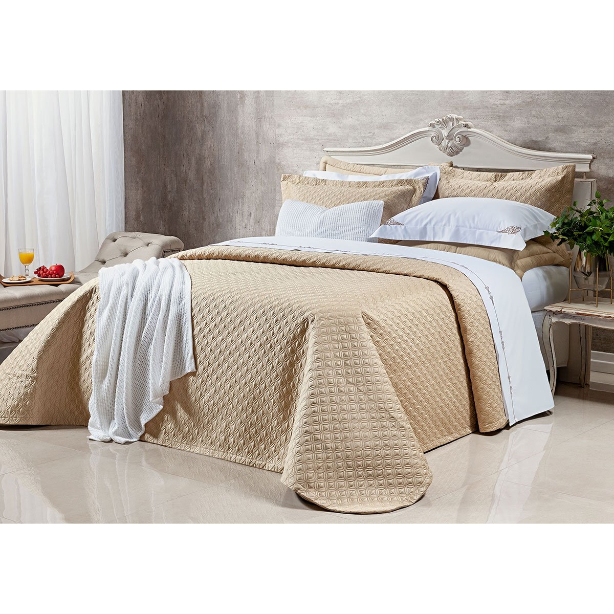 Cobre Leito Tamanho Cama King Size Cáqui 400 Fios Egípcio 100% Algodão ...