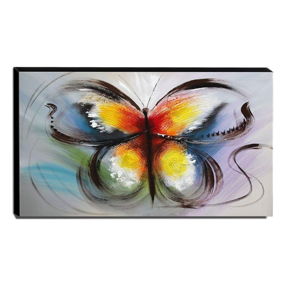 Quadro De Pintura Borboleta 60X105Cm-1088 | MadeiraMadeira