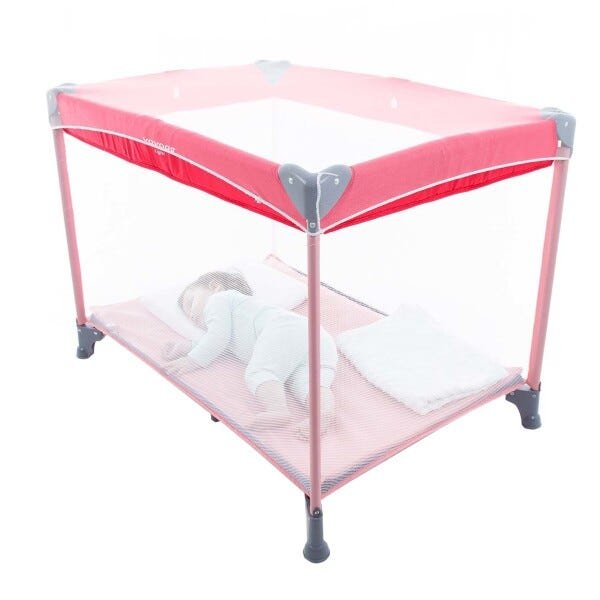 Berço para Bebê Até 15 Kg Light Rosa Voyage | MadeiraMadeira