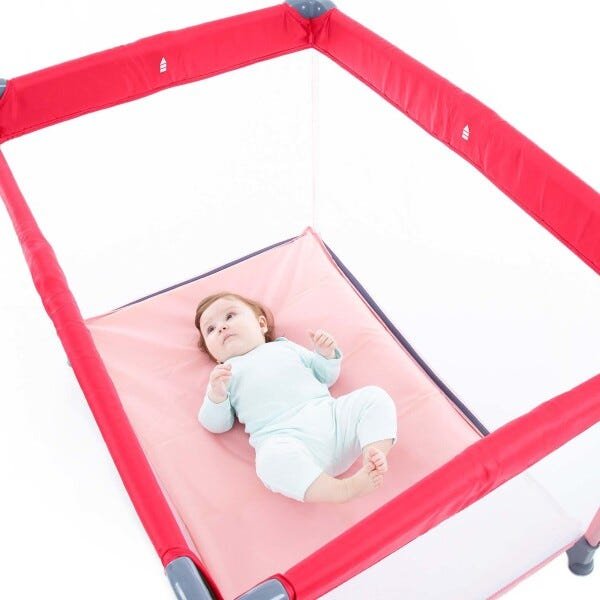 Berço para Bebê Até 15 Kg Light Rosa Voyage | MadeiraMadeira