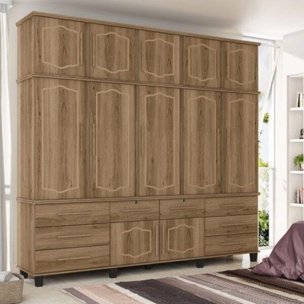 Guarda-Roupa Triplex Diamante Freijó- Fabri Móveis | MadeiraMadeira