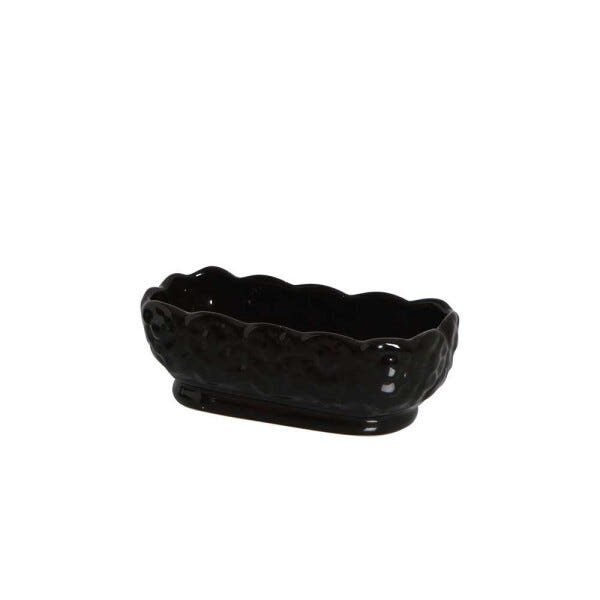 Floreira Relevo Esmaltada Preto | MadeiraMadeira