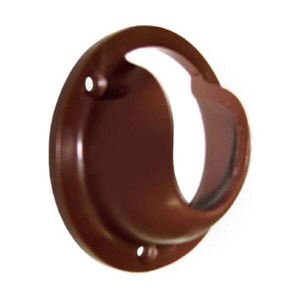 Suporte para Varão De Guarda-Roupa Cabideiro - 10 Pçs - Marrom ...
