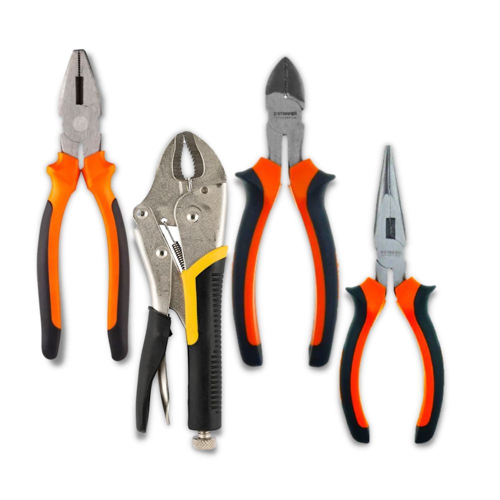 Kit Jogo Alicates Utilidades Universal Corte Bico Pressão | MadeiraMadeira