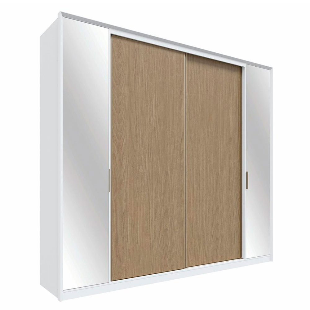 Guarda Roupa Casal Pedra Azul com 4 Portas e 6 Gavetas com Espelho ...