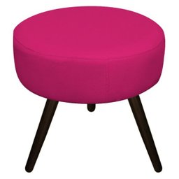 Puff Sofia Palito Tabaco Suede Pink | MadeiraMadeira