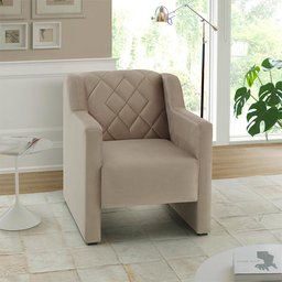 Poltrona Ios 67cm Bege Estofama | MadeiraMadeira