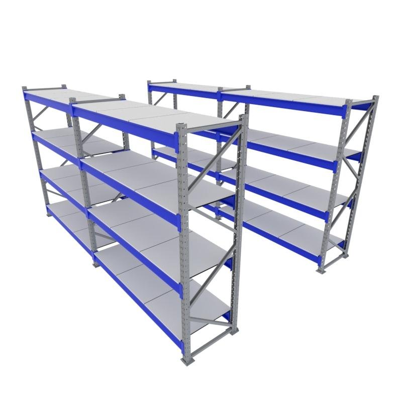 Expositor 4 mini porta pallet 250 kg 180x200x60 (CxLxP) cinza com azul ...
