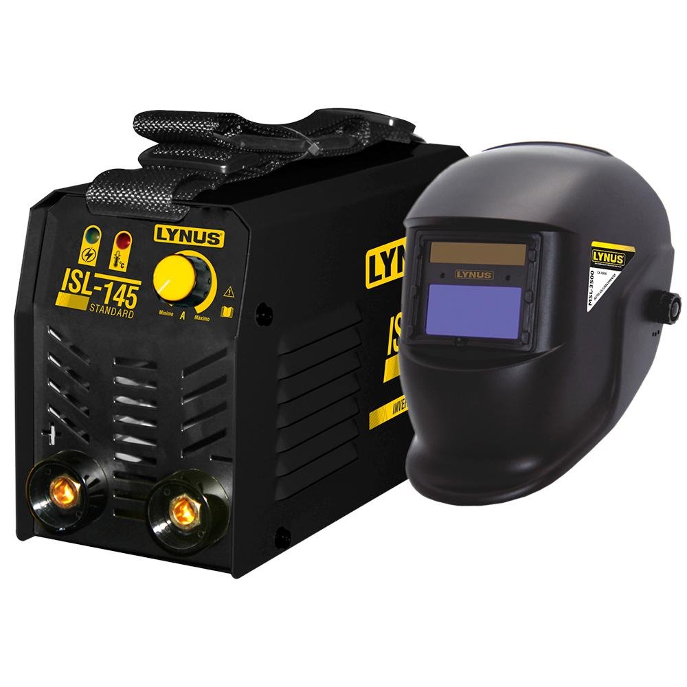 Inversora e Máscara de Solda Lynus Combo KISL-145, 100 Amperes, 220 ...