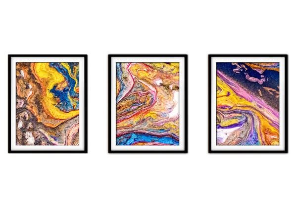 Quadro mdf 45x96 abstrato formas abstratas mod 227 | MadeiraMadeira