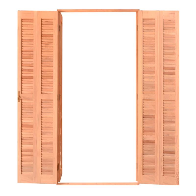 Porta Balcão de Abrir / Abrir de Madeira Quadriculada Reto de Eucalipto Esel - 2.13 (A) X 1.20 ...