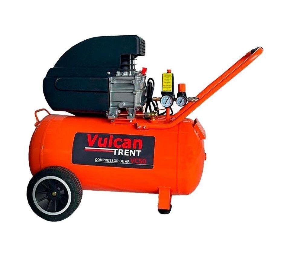 Compressor De Ar Elétrico Portátil Vulcan Trent Vc50 Laranja 127v 60hz ...