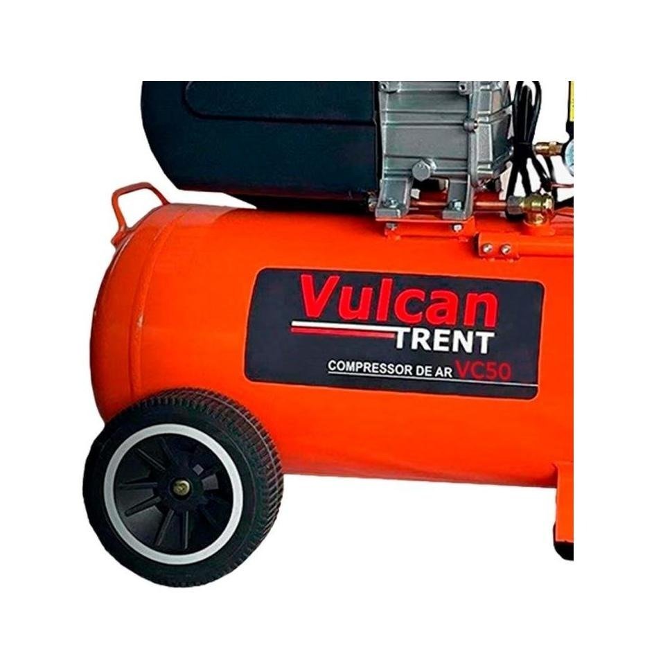 Compressor De Ar Elétrico Portátil Vulcan Trent Vc50 Laranja 127v 60hz ...