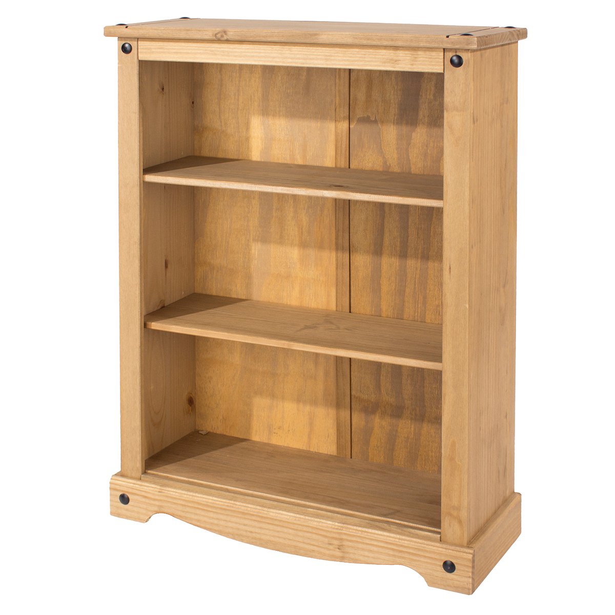 Estante de Madeira Maciça com 3 Nichos Marrom Antique | MadeiraMadeira