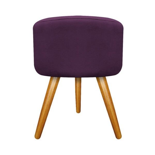 Puff Carol Palito Mel Suede Roxo | MadeiraMadeira