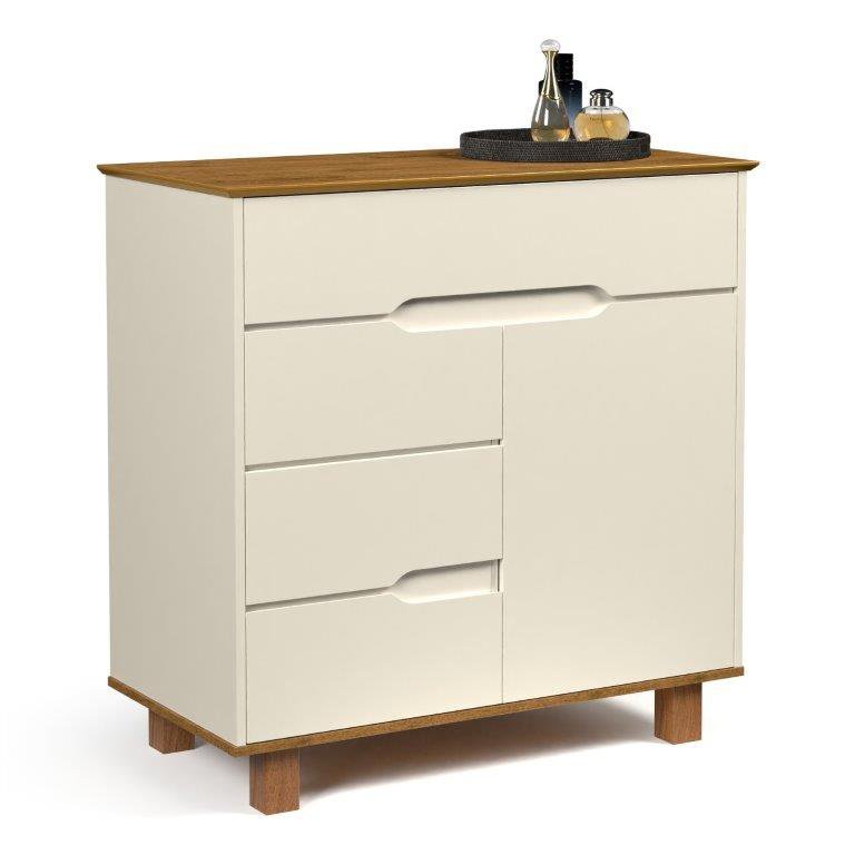 Cômoda / Multiuso FL Modelo Retrô Com Estrutura dos Pés em Madeira ...