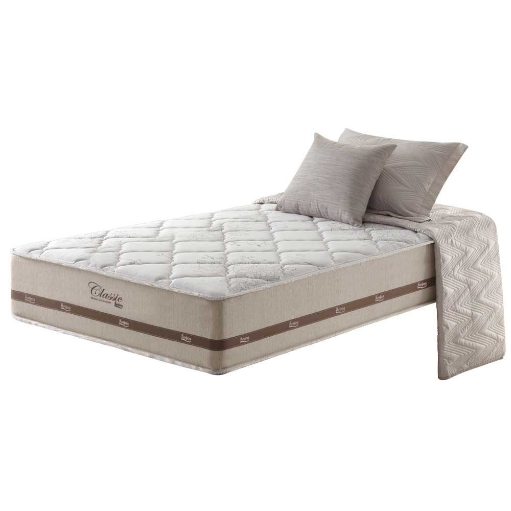 Colchão Solteiro King Anjos Molas Superlastic Bahamas 96x203x26 Bege ...