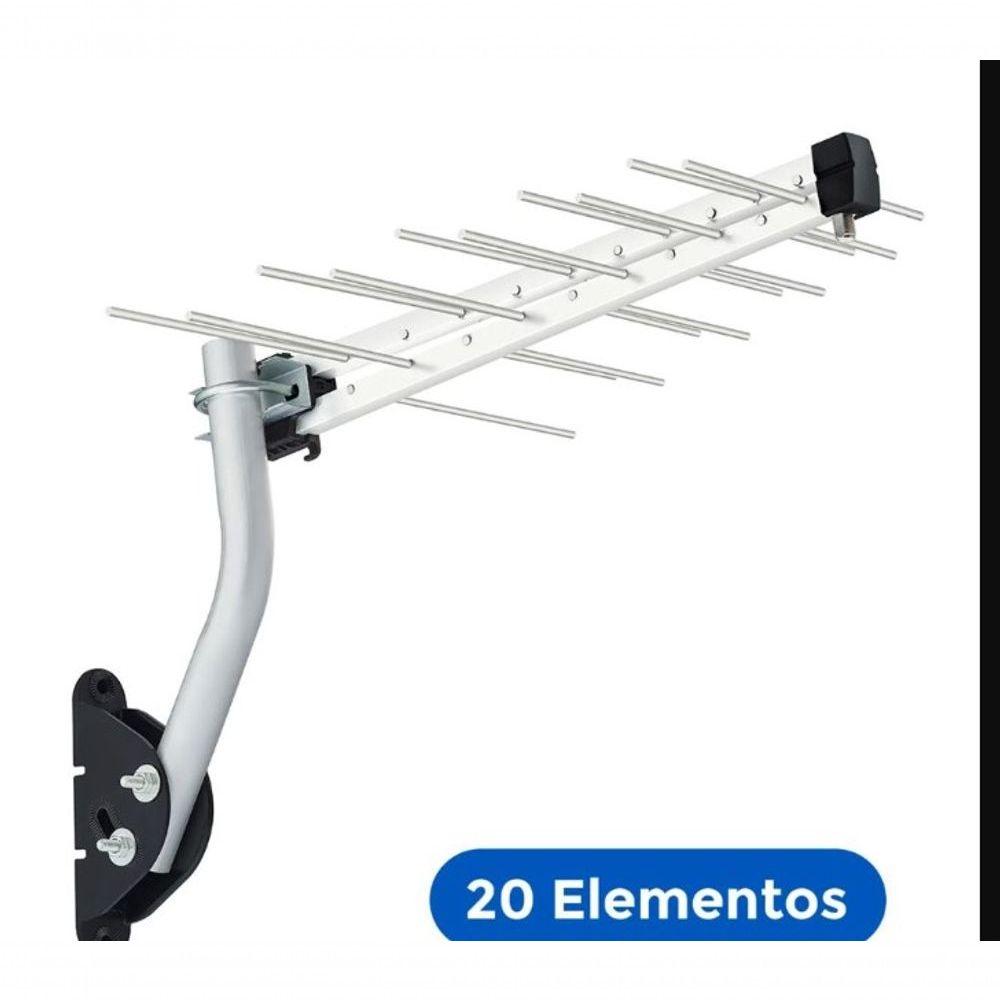 Antena Externa Aquário Log para Tv 20 Elementos - Lu-20 Plus ...