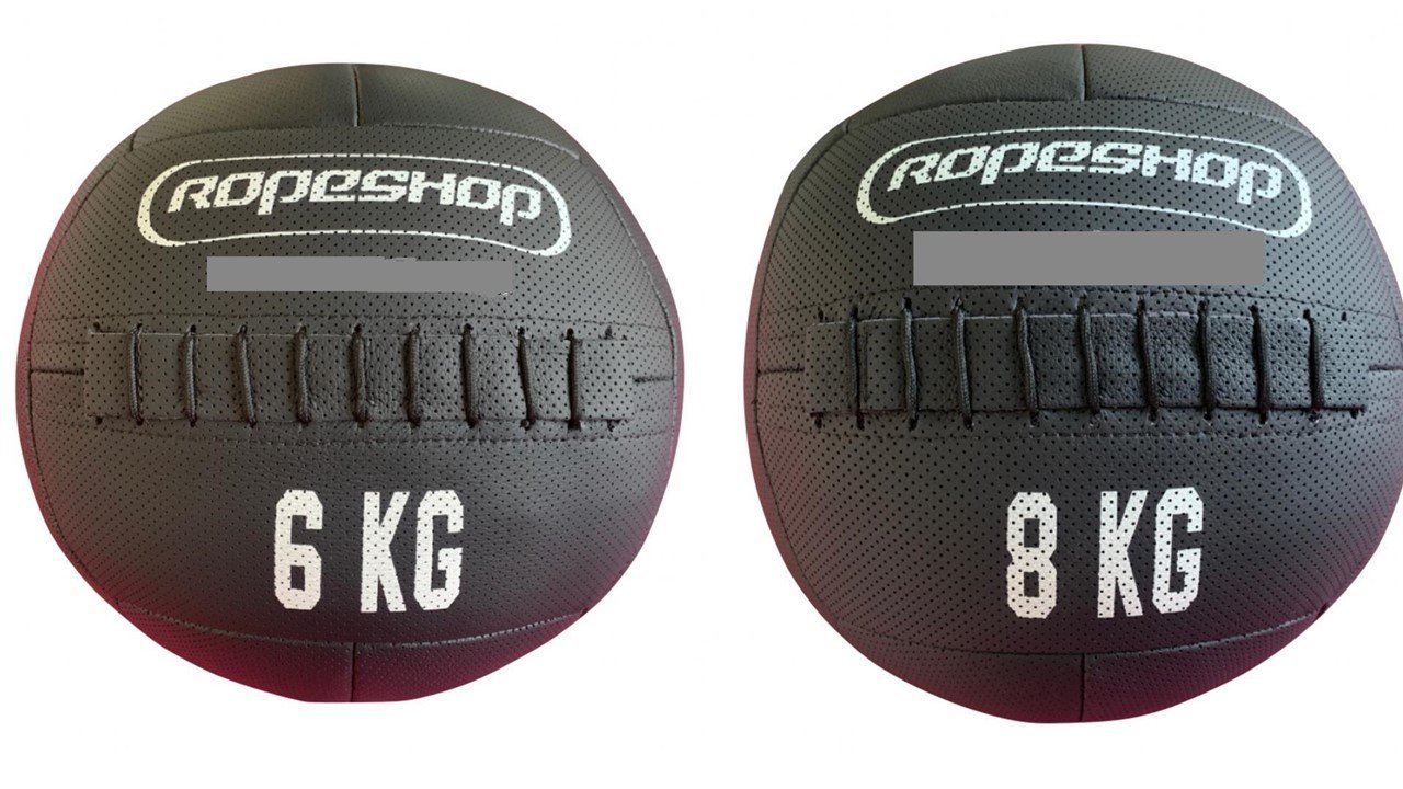 Kit Wall Ball 6 Kg + Wall Ball 8 Kg 100% couro | MadeiraMadeira