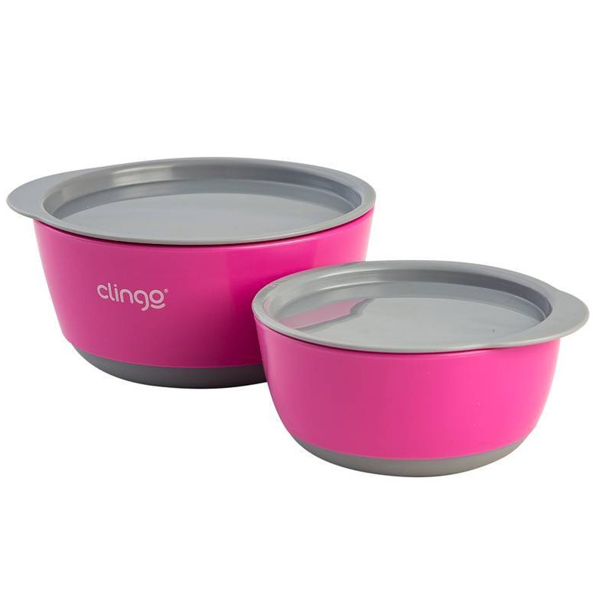 Tigelas Infantil Bebê Criança Com Tampa + Base Antiderrapante Colors ...